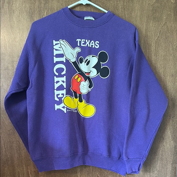 Tultex | Sweaters | Vintage Tultex Purple Crewneck Sweatshirt Disney ...